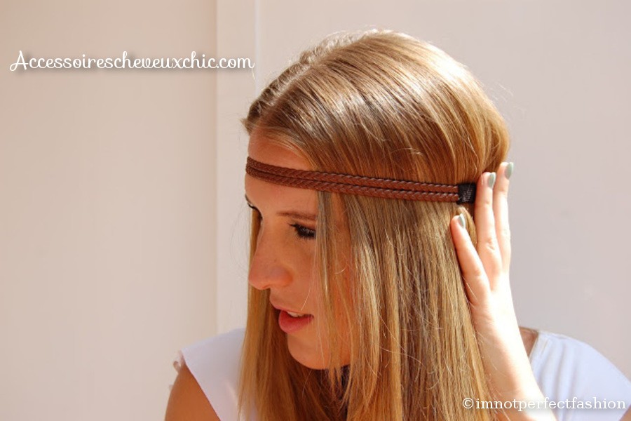 Bandeau double tresse frontal
